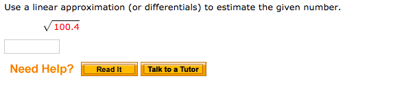 Solved Use A Linear Approximation Or Differentials To
