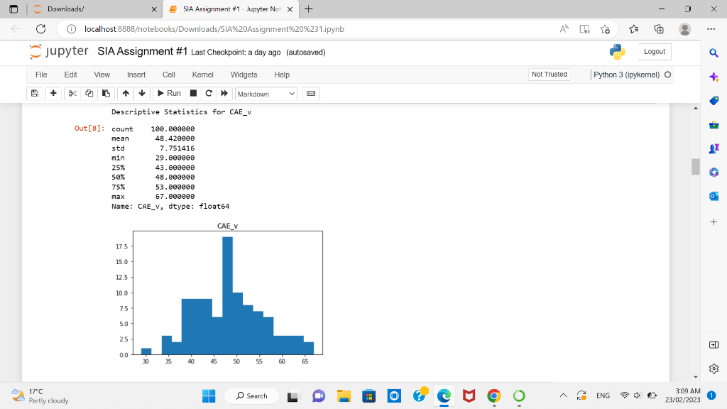 Solved Describe the distributions in terms of shape, center, | Chegg.com