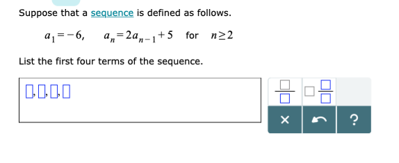 Solved Suppose that a sequence is defined as follows. | Chegg.com