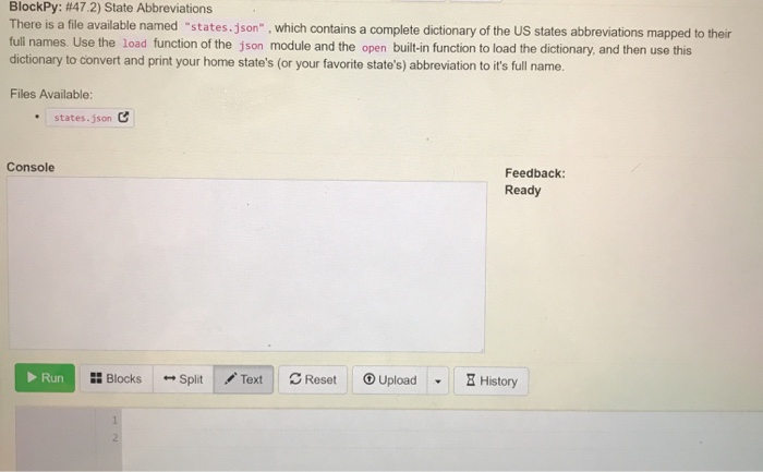Solved BlockPy: #462) A String of Letters The string module | Chegg.com