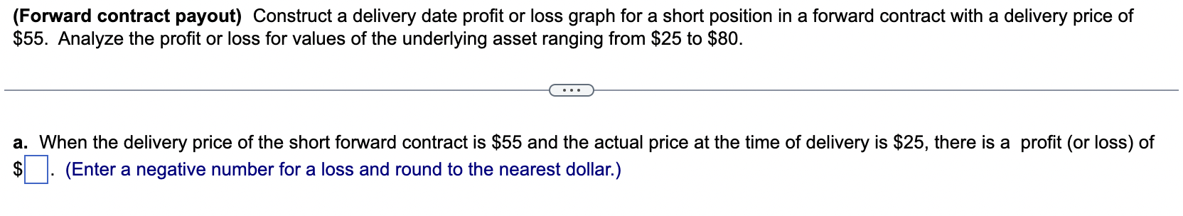 Solved (Forward contract payout) Construct a delivery date | Chegg.com