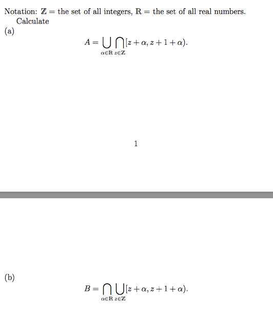 Solved Notation: Z = the set of all integers, R the set of | Chegg.com