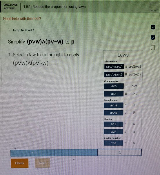 Solved: Challenge 151 Reduce Proposition Using Laws Activi Solved: Challenge 151 Reduce Proposition Using Laws Activi