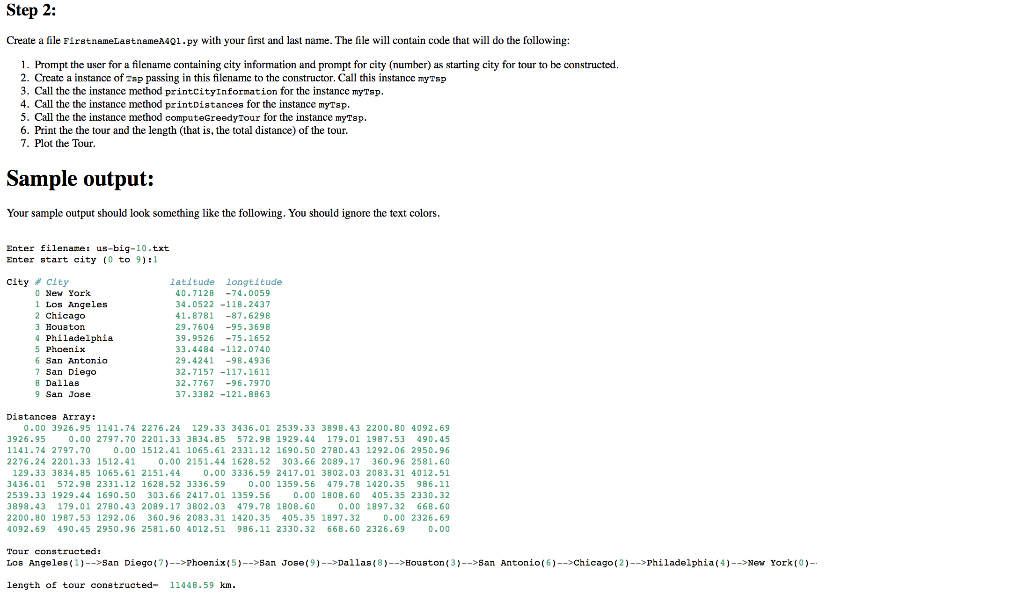 Outcomes • numpy arrays • classes Description In this | Chegg.com