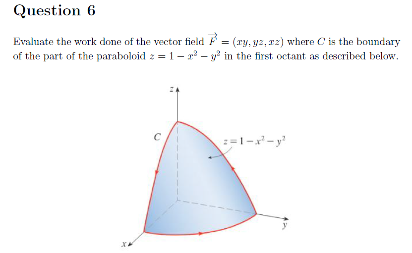 Solved Evaluate the work done of the vector field | Chegg.com