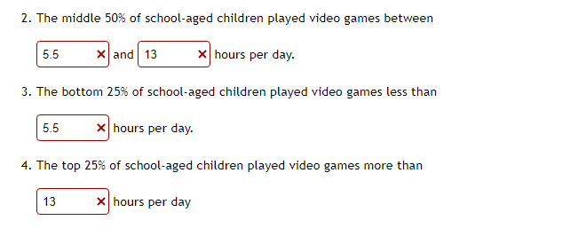 Solved A researcher gathered data on hours of video games | Chegg.com