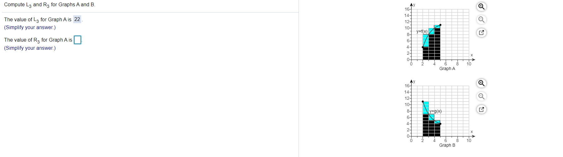 Solved Compute L3 and R3 for Graphs A and B. The value of L3 | Chegg.com