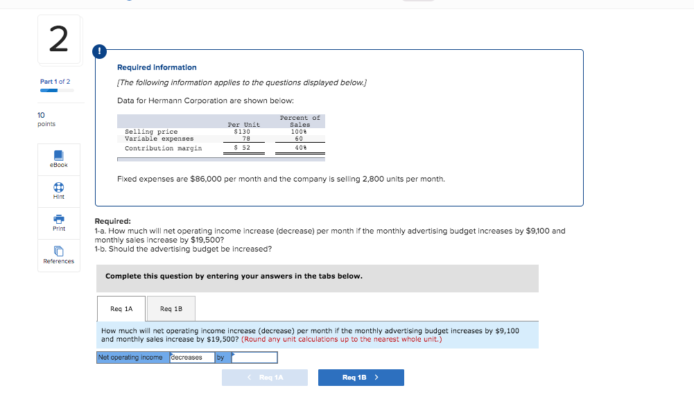 Solved 2 Required Information Part 1 of 2 The following | Chegg.com Solved 2 Required Information Part 1 of 2 The following | Chegg.com