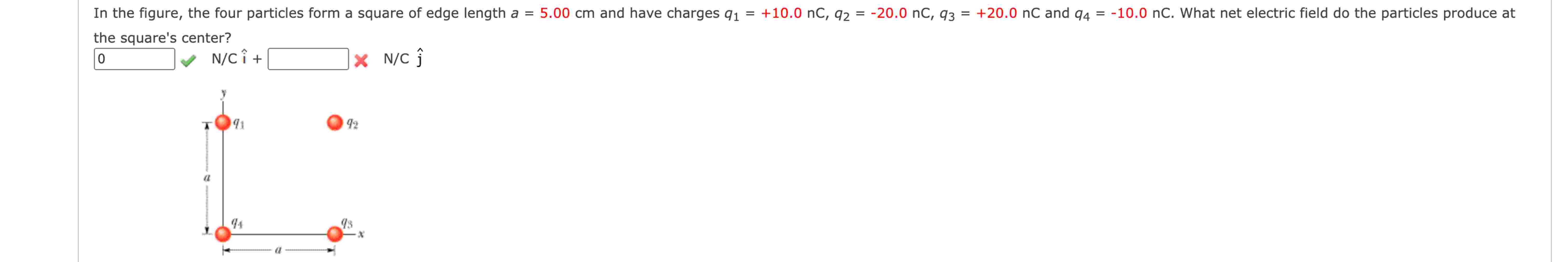 Solved In ﻿the figure, the four particles form a square of | Chegg.com