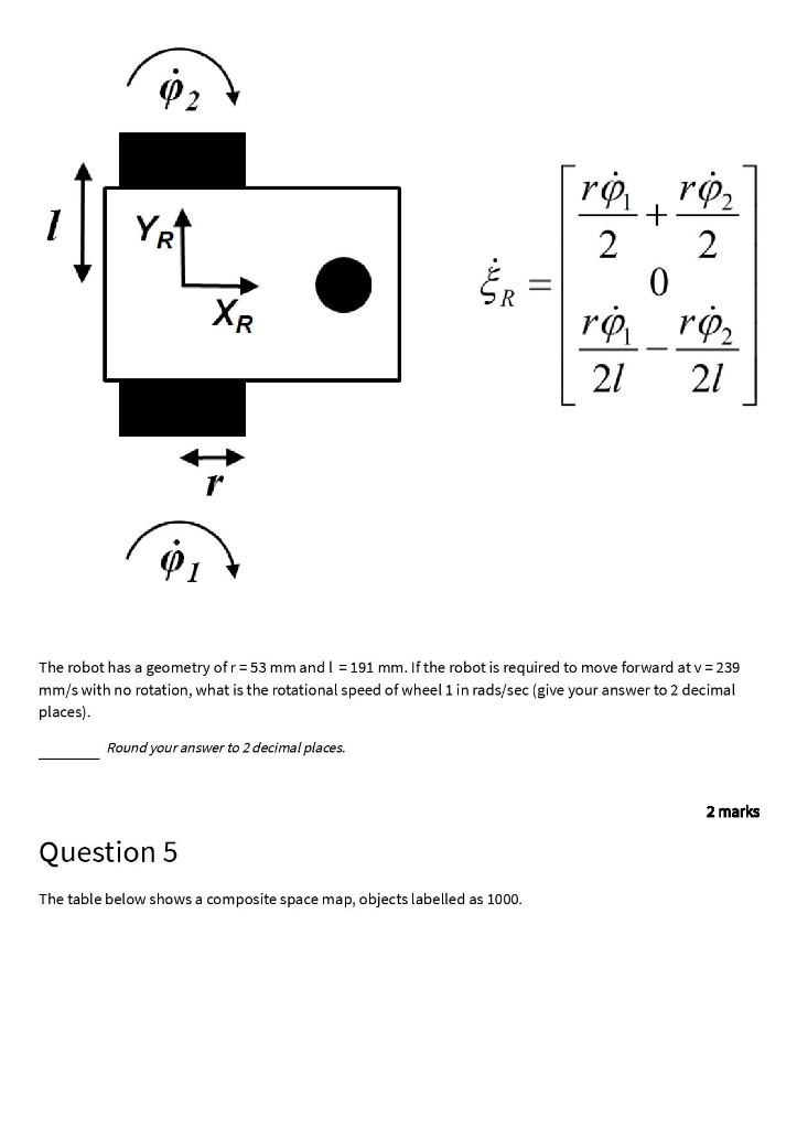 Solved ID: 7 Question 1 A ground based robot uses a beacon | Chegg.com