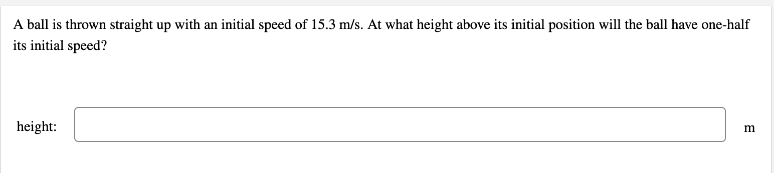 Solved A ball is thrown straight up with an initial speed of | Chegg.com