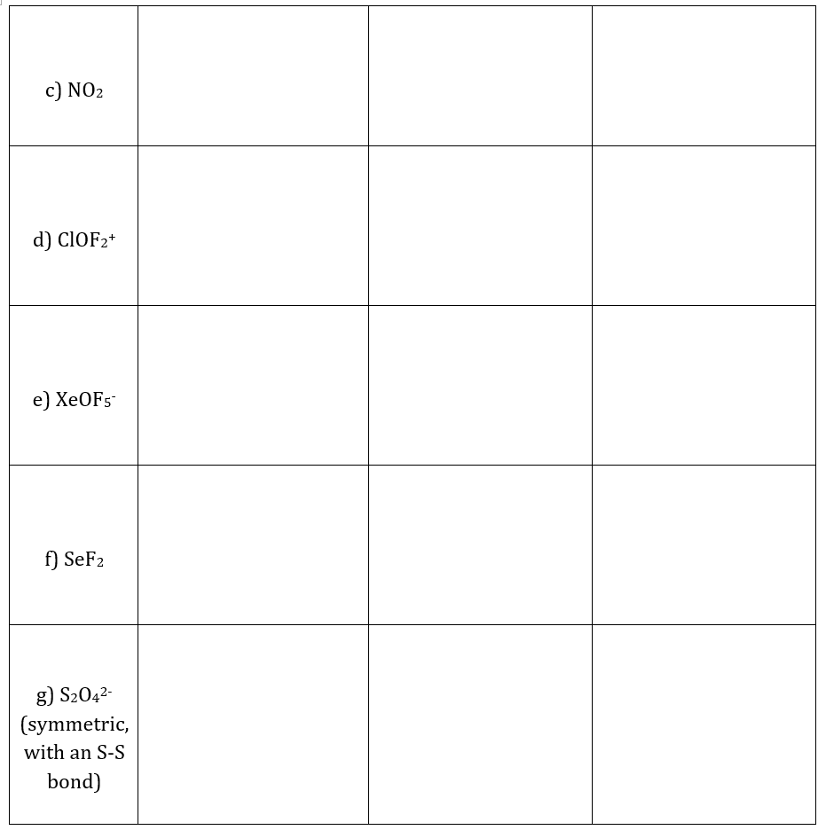 Solved Give Lewis Dot Structures For The Following Chegg Solved Give Lewis Dot Structures For The Following Chegg