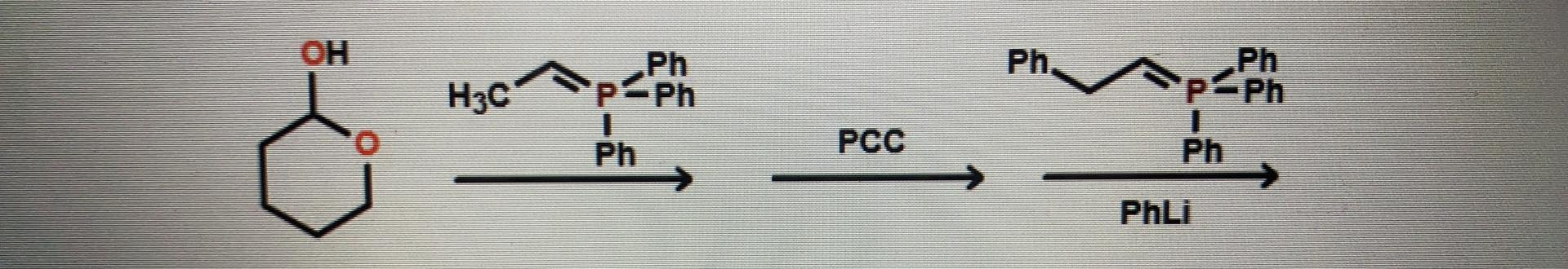 Solved Ph Ph. H3C PA Ph PCC Ph PhLi | Chegg.com