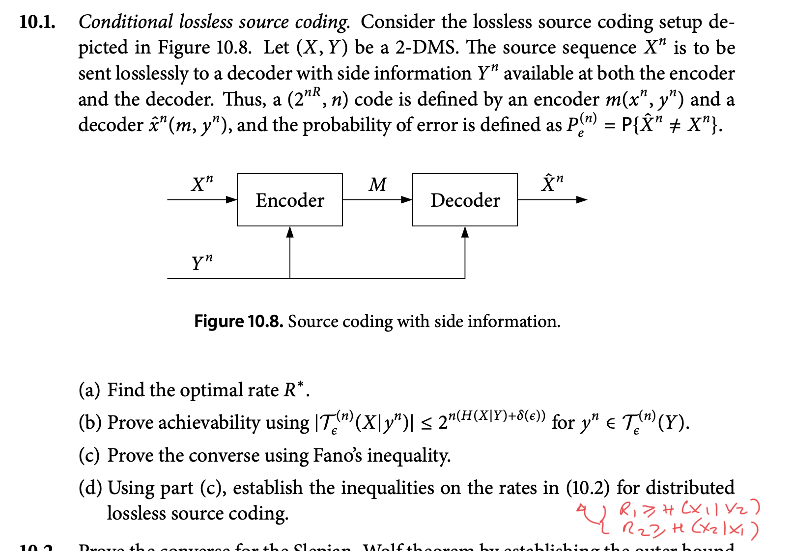 Solved Correlated sources with side information. Consider | Chegg.com
