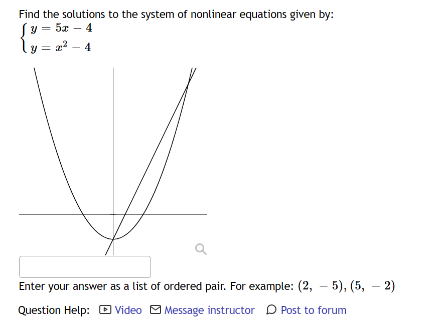 Solved Find the solutions to the system of nonlinear | Chegg.com