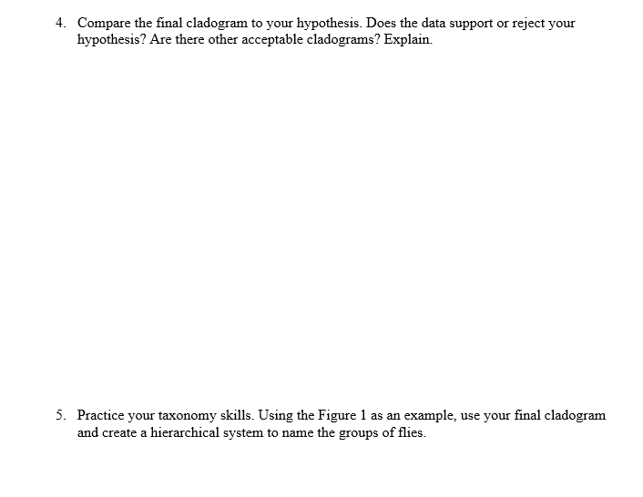 Solved Part I Using the cladogram below, (Figure 1. Modified | Chegg.com