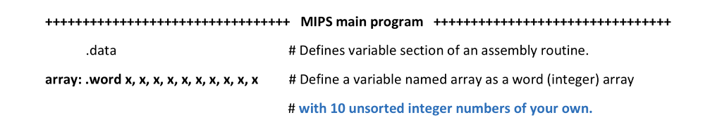 In this project, you are going to write a MIPS | Chegg.com