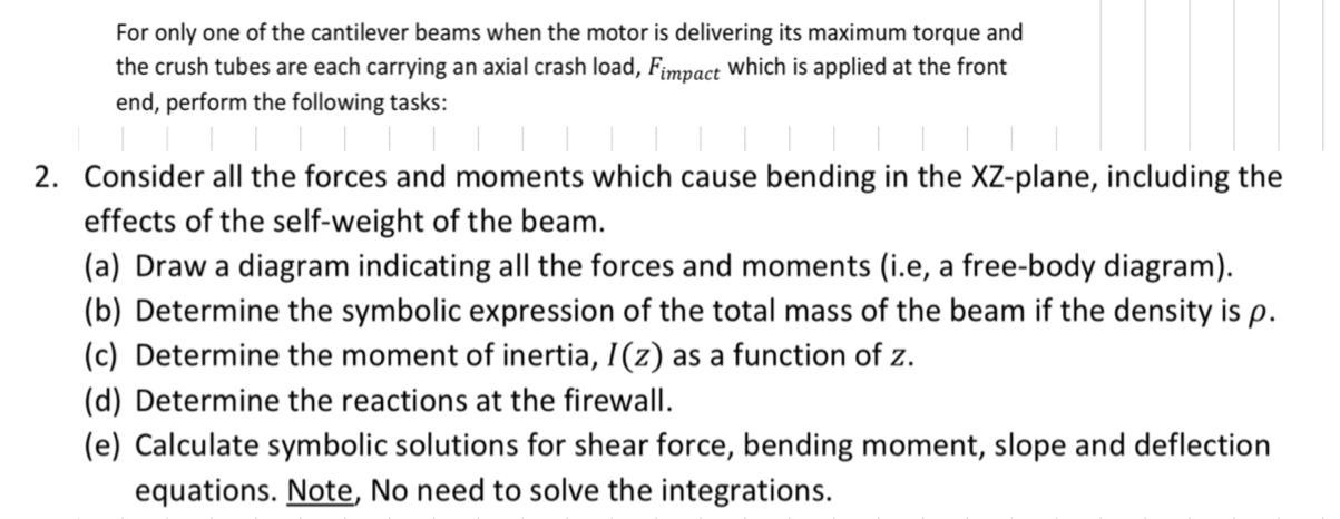 Consider the crash structure of an electric vehicle | Chegg.com