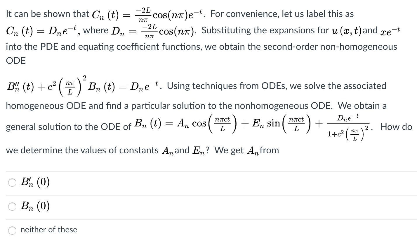 Solved Consider the nonhomogeneous wave equation for a | Chegg.com
