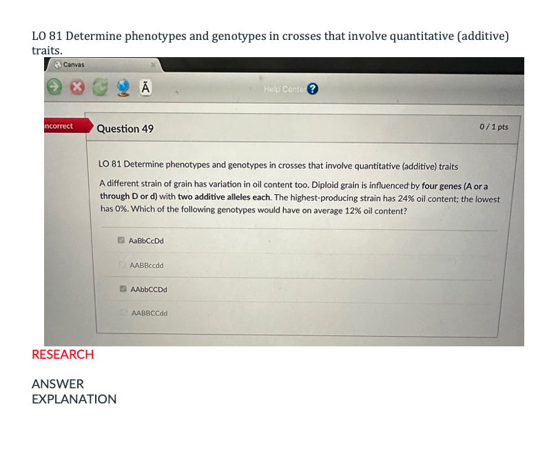 Solved L0 81 Determine phenotypes and genotypes in crosses | Chegg.com