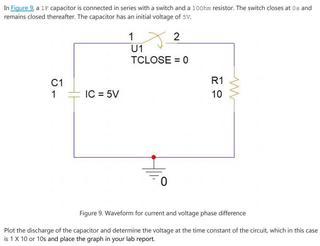 In a 1 F capacitor is connected in series with a | Chegg.com