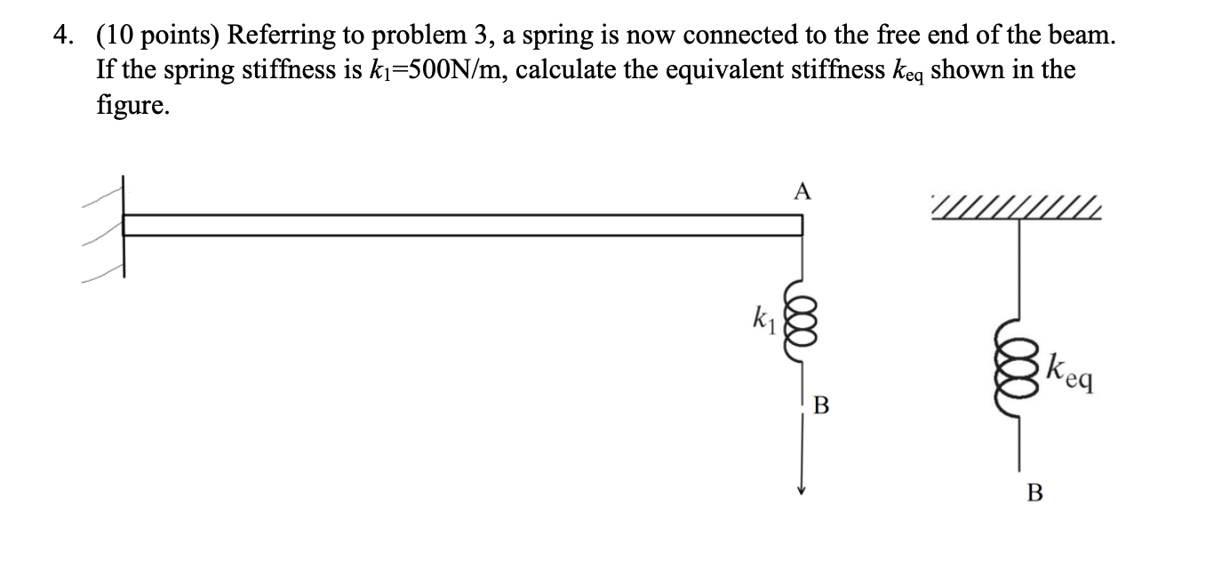 Solved 3. (10 points) Calculate the spring constant of a | Chegg.com