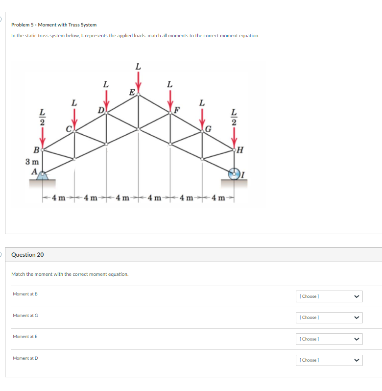 Solved Problem 5 - Moment with Truss System In the static | Chegg.com