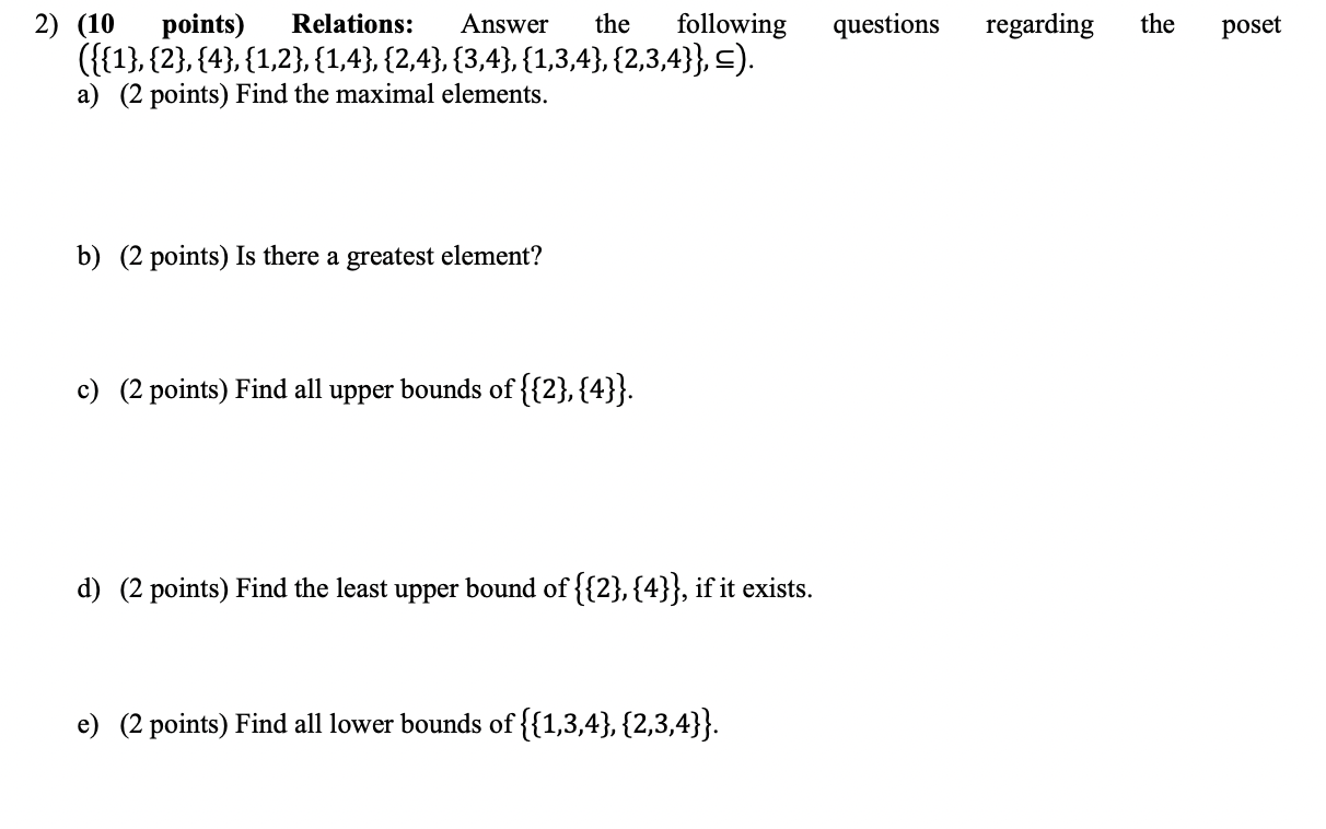 Solved Draw the Hasse diagram of this poset and answer | Chegg.com