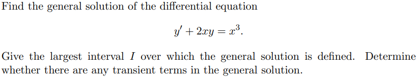 Solved Find the general solution of the differential | Chegg.com