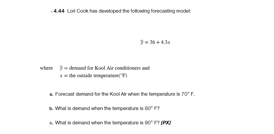 Solved Show me the steps to solve -4.44 ﻿Lori Cook has | Chegg.com