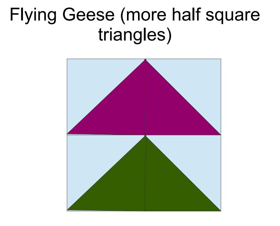 Solved Flying Geese (more half square triangles) | Chegg.com