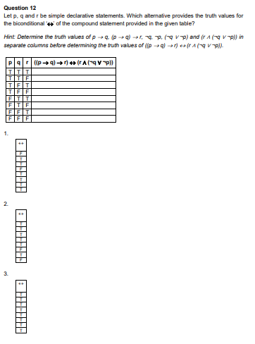 Solved Question 11 Let p and q be simple declarative | Chegg.com