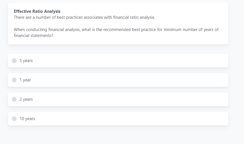 Solved Effective Ratio AnalysisThere are a number of best | Chegg.com