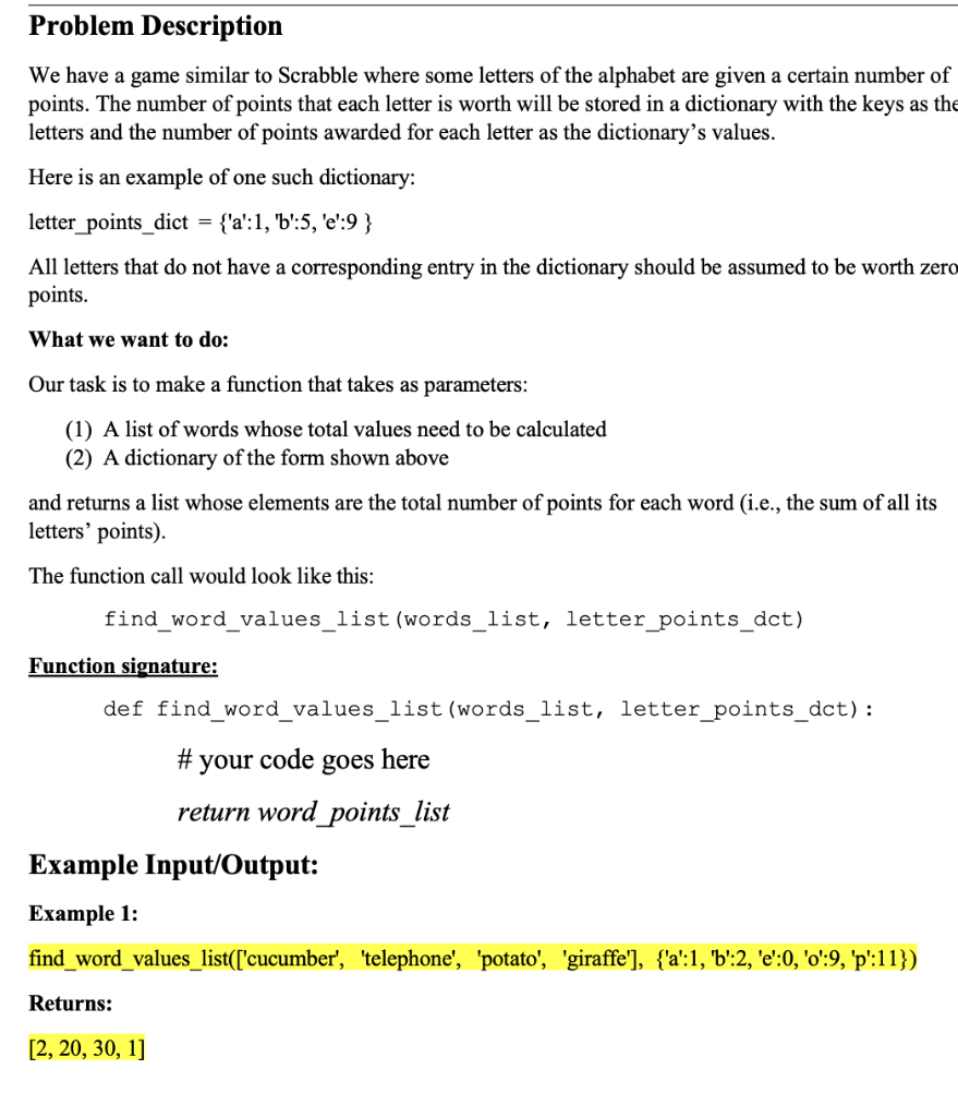 Solved Problem Description We have a game similar to | Chegg.com