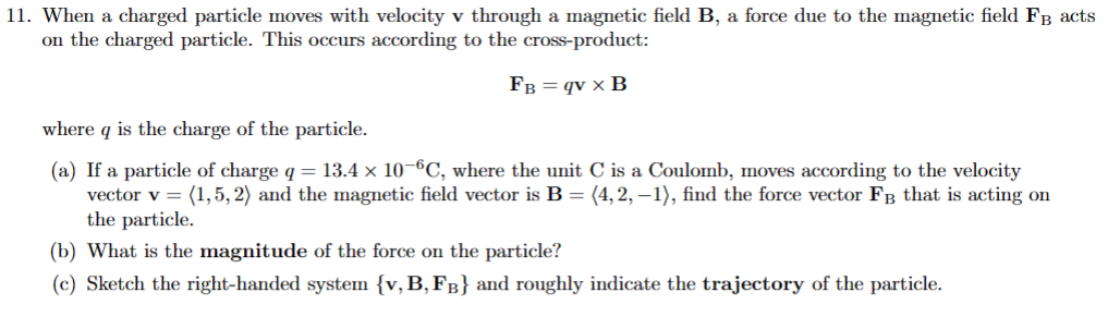 Solved When a charged particle moves with velocity v through | Chegg.com