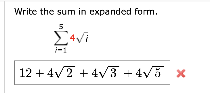 Solved Write the sum in expanded form. n+3 Σ j=n Write the | Chegg.com
