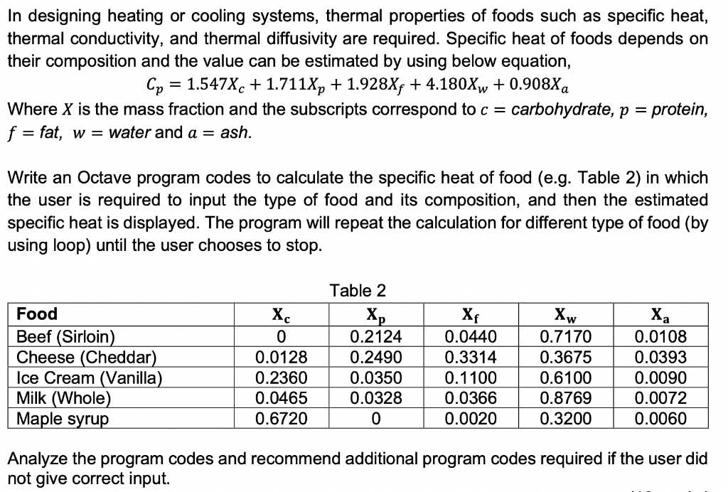 Solved In designing heating or cooling systems, thermal | Chegg.com