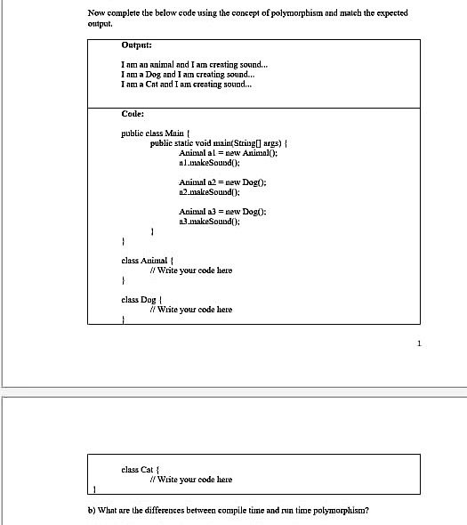 Solved Now complete the below code using the concept of | Chegg.com