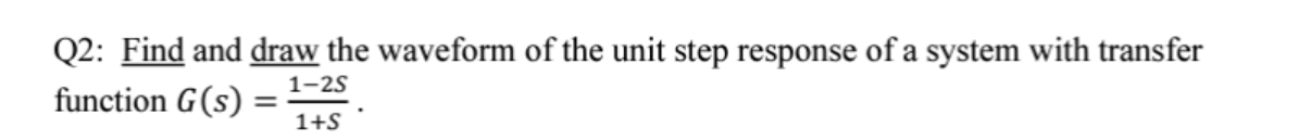 Solved Q2: Find and draw the waveform of the unit step | Chegg.com