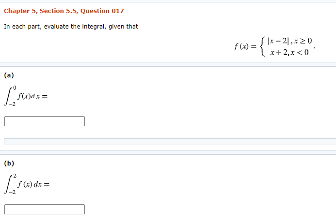 Solved Chapter 5, Section 5.5, Question 017 In each part, | Chegg.com
