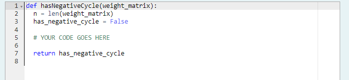 Solved Given an adjacency matrix with weights of edges | Chegg.com