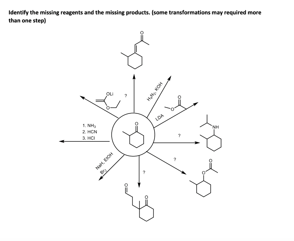 Solved Identify the missing reagents and the missing | Chegg.com Solved Identify the missing reagents and the missing | Chegg.com