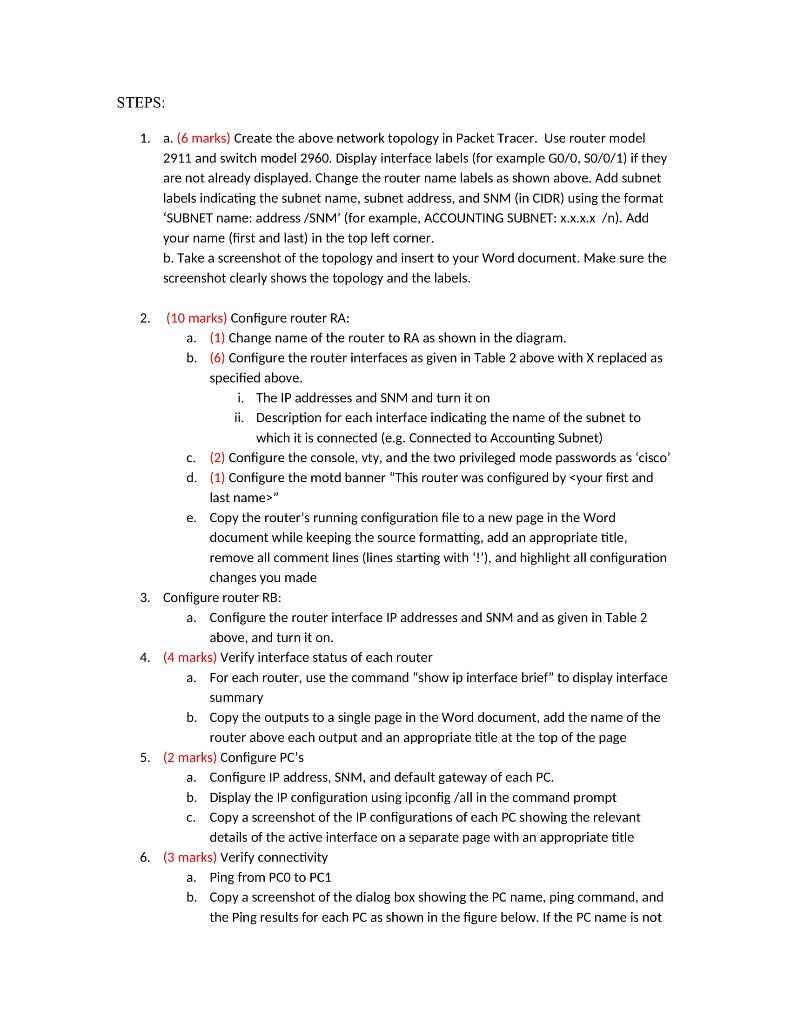 Solved In this assignment, you will create and configure a | Chegg.com