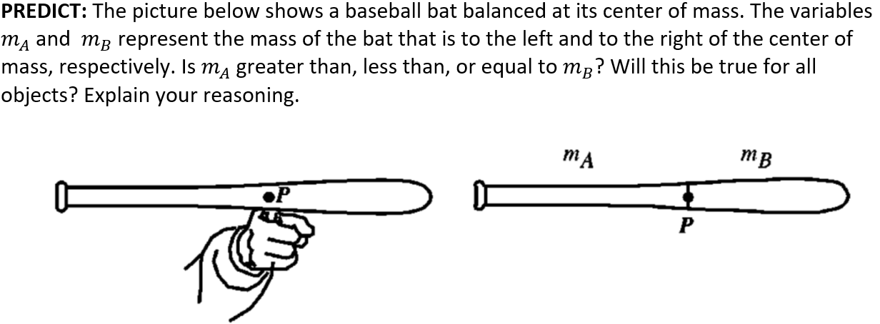 Solved PREDICT: The picture below shows a baseball bat | Chegg.com