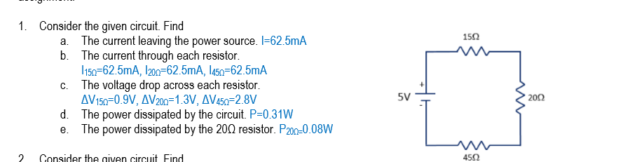 Solved 1. Consider the given circuit. Find 152 a. The | Chegg.com
