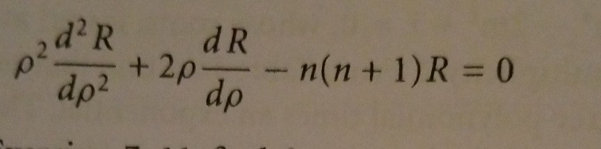Solved d? R d R n(n + 1)R 0 + 2p dp2 dp In Exercises 1-6, | Chegg.com