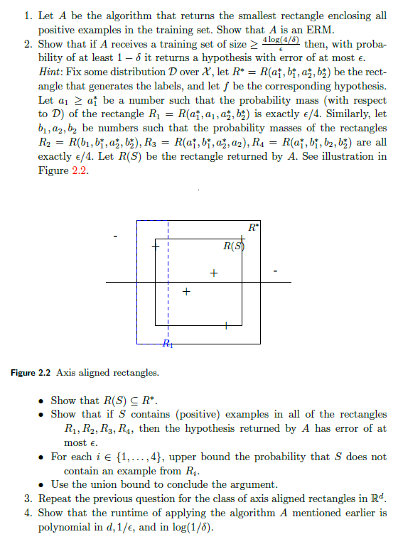 Axis aligned rectangles: An axis aligned rectangle | Chegg.com