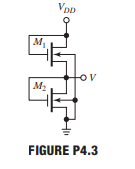 Solved In MOS IC technology a voltage divider is usually | Chegg.com