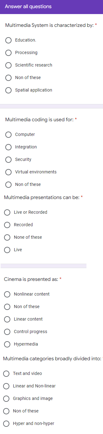 Solved Answer all questions Multimedia System is | Chegg.com