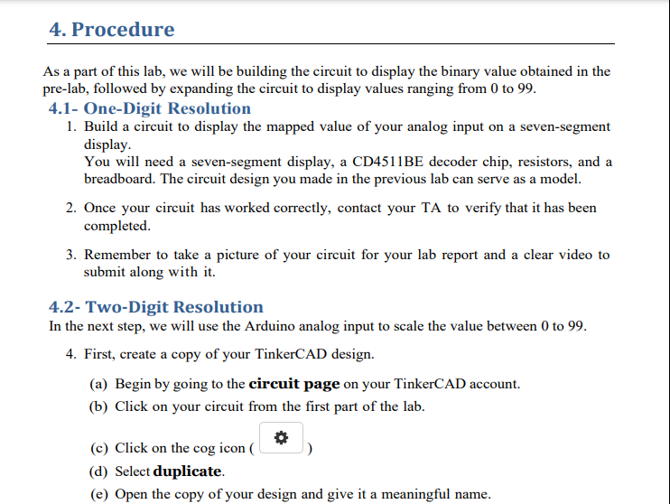 Solved As a part of this lab, we will be building the | Chegg.com